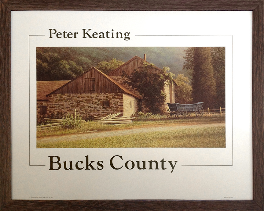 Peter Keating – Bucks County Poster – Whispering Woods Gallery