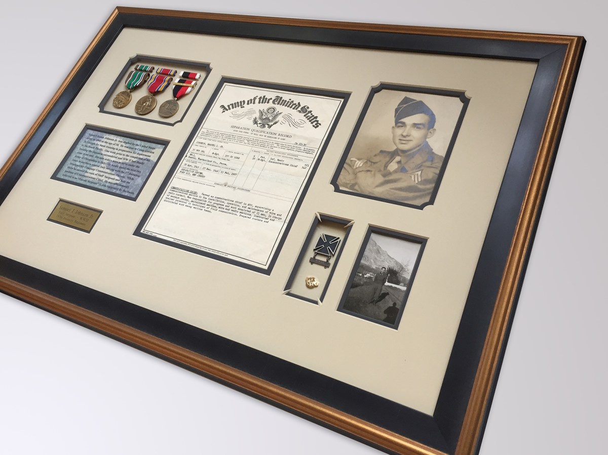 Military Custom Framing – Whispering Woods Gallery